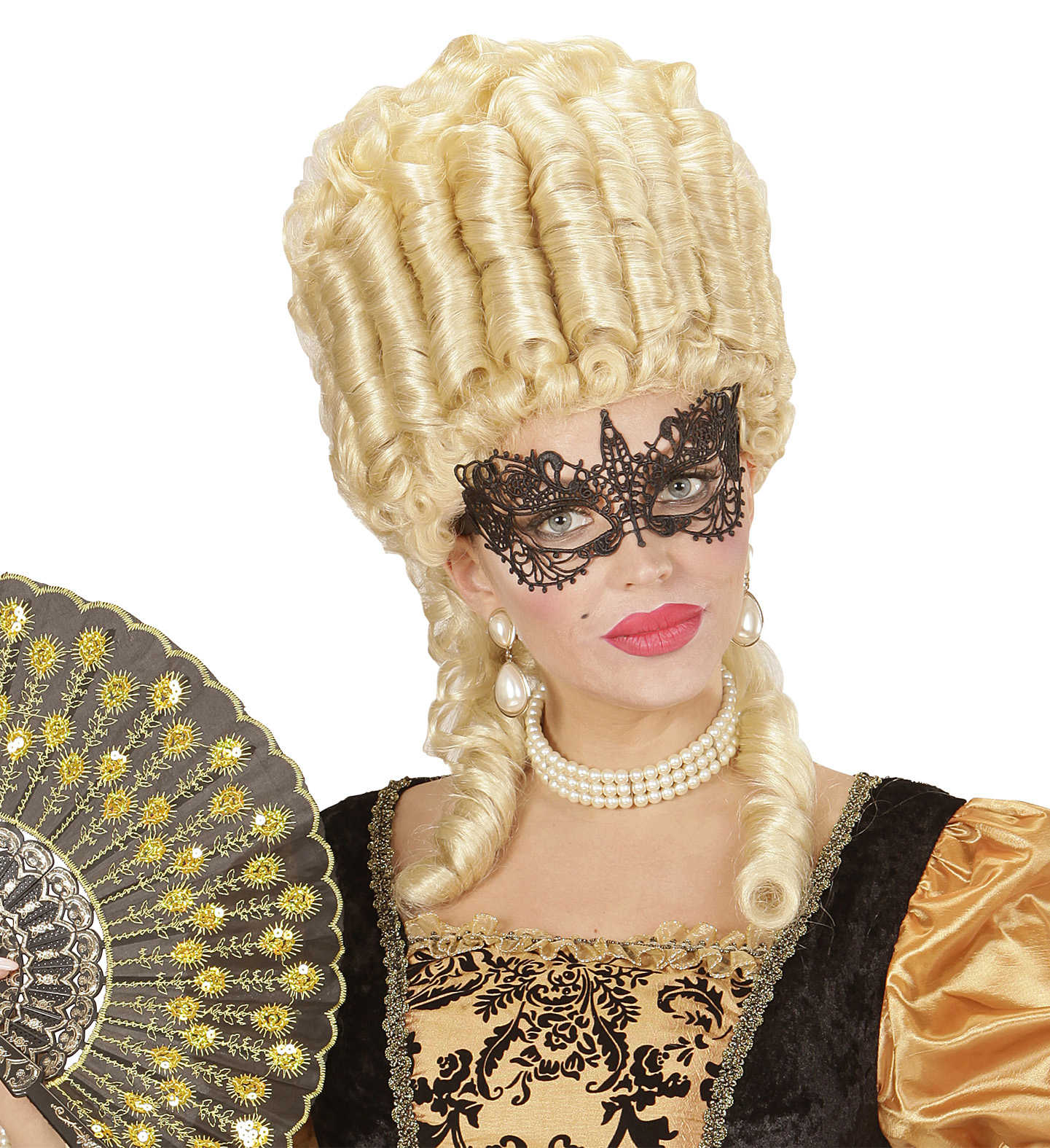 CRNI FILIGRAN MASKA 4 | PARTY BOX