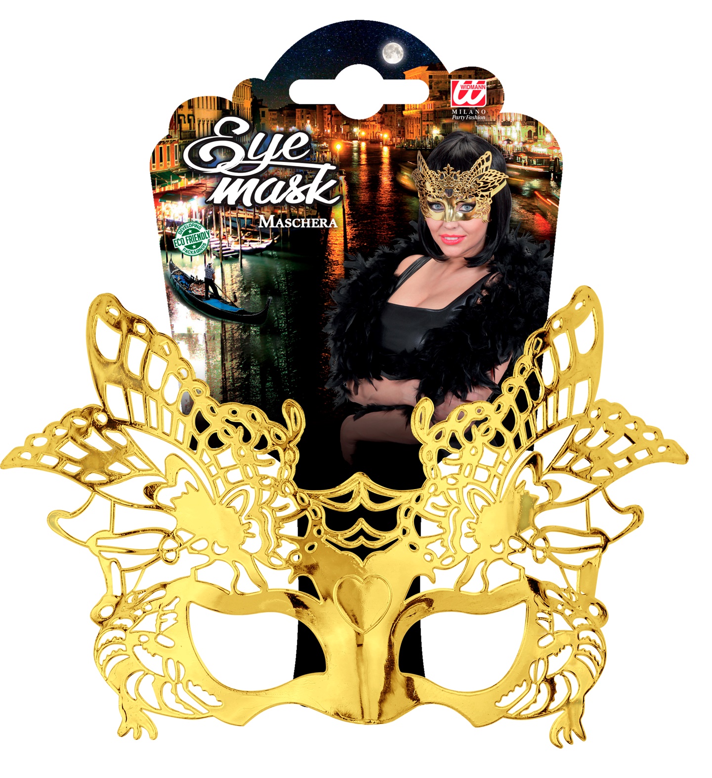 ZLATNA VENECIJANSKA MASKA 2 | PARTY BOX